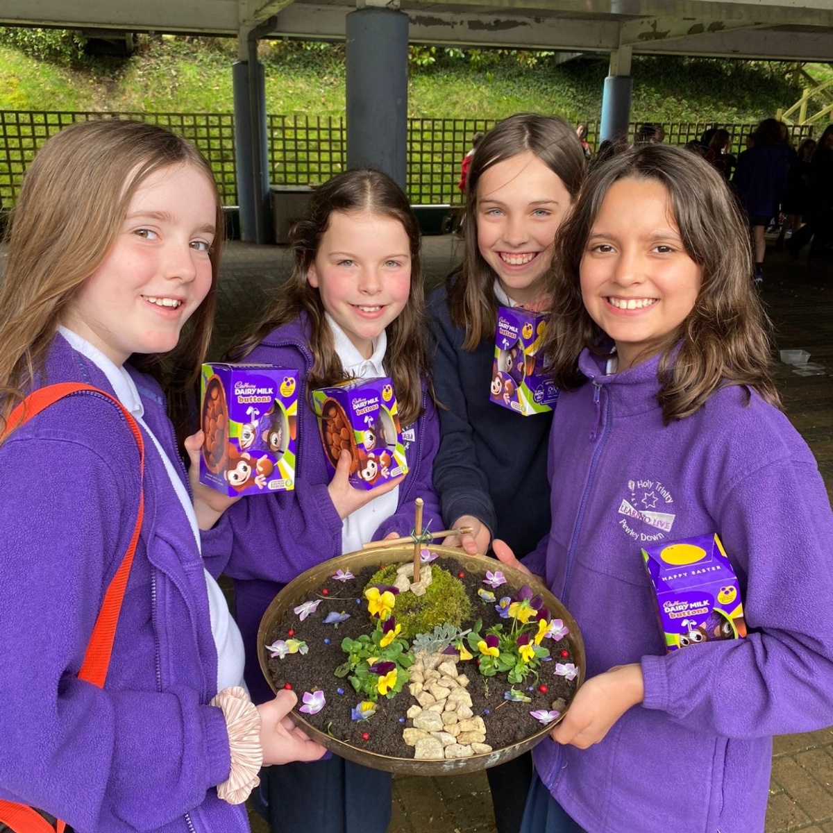 Holy Trinity Pewley Down School - Easter Garden